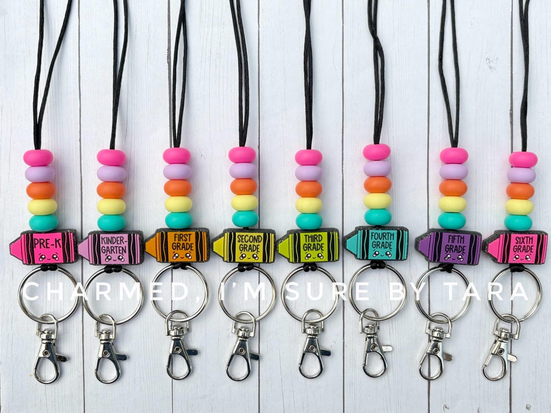 Lanyard, Grade Level Beaded Teacher Lanyard, You Choose - Etsy