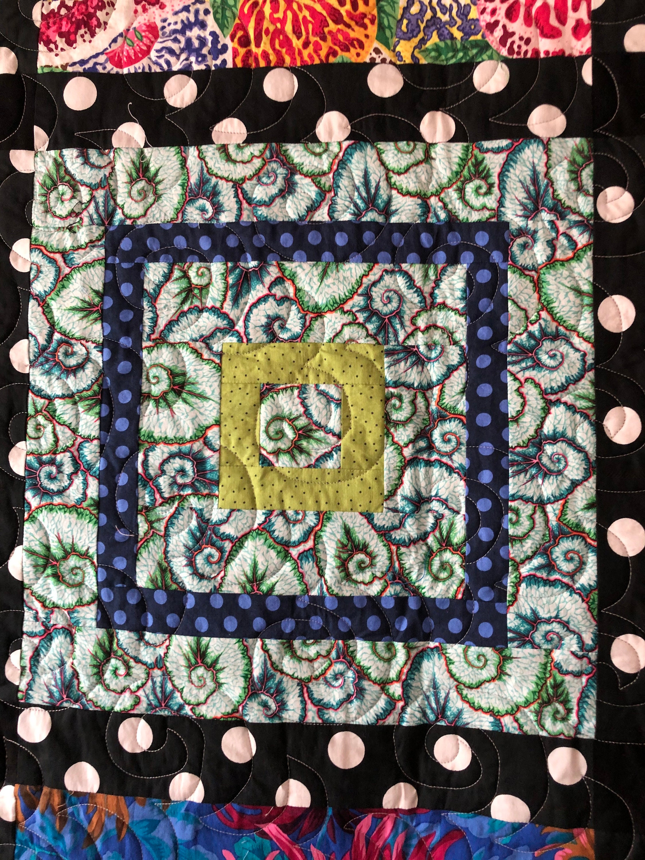 Kaffe Fassett Polka Dot Quilt Queen Size - Etsy