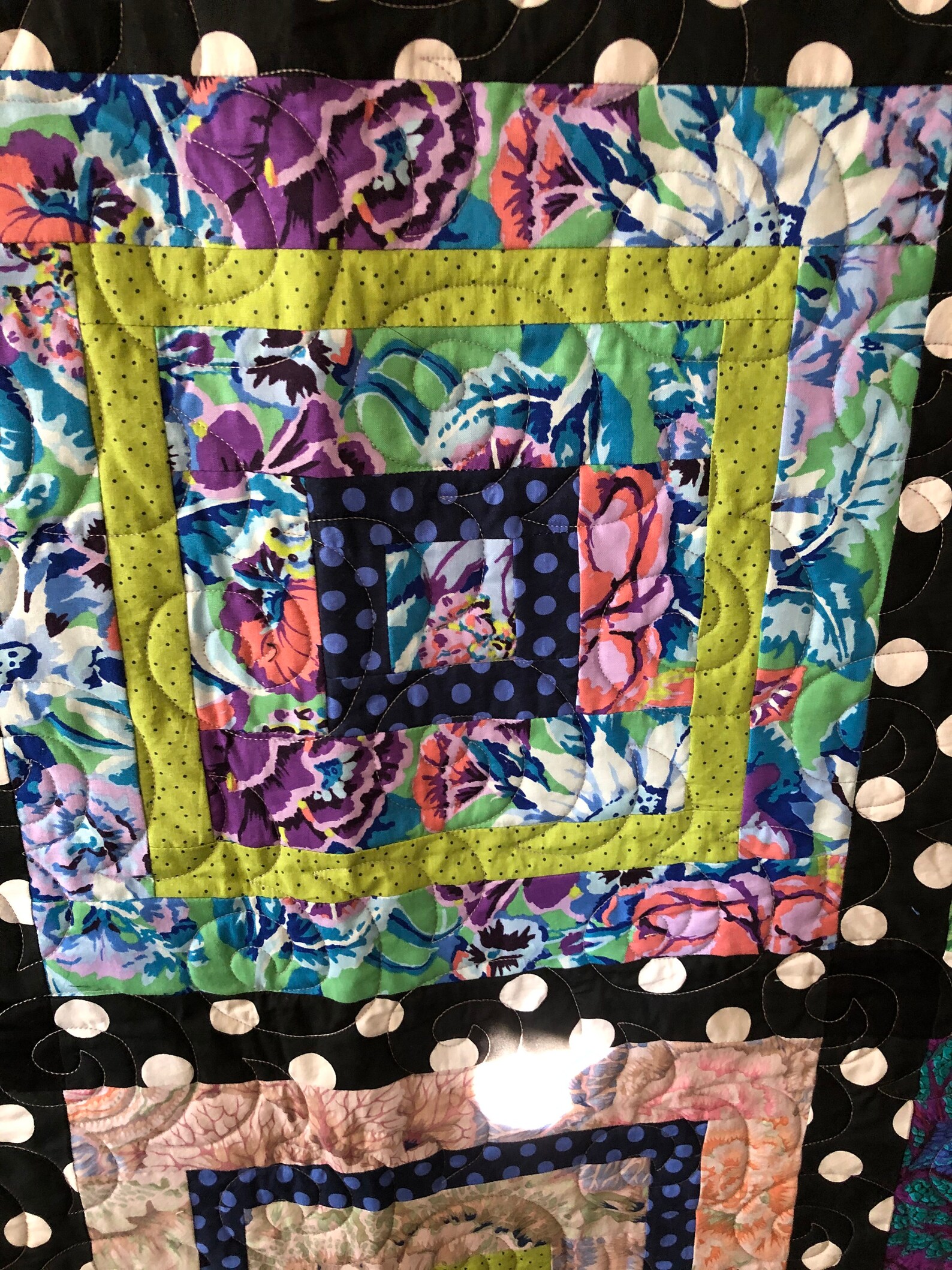 Kaffe Fassett Polka Dot Quilt Queen Size - Etsy