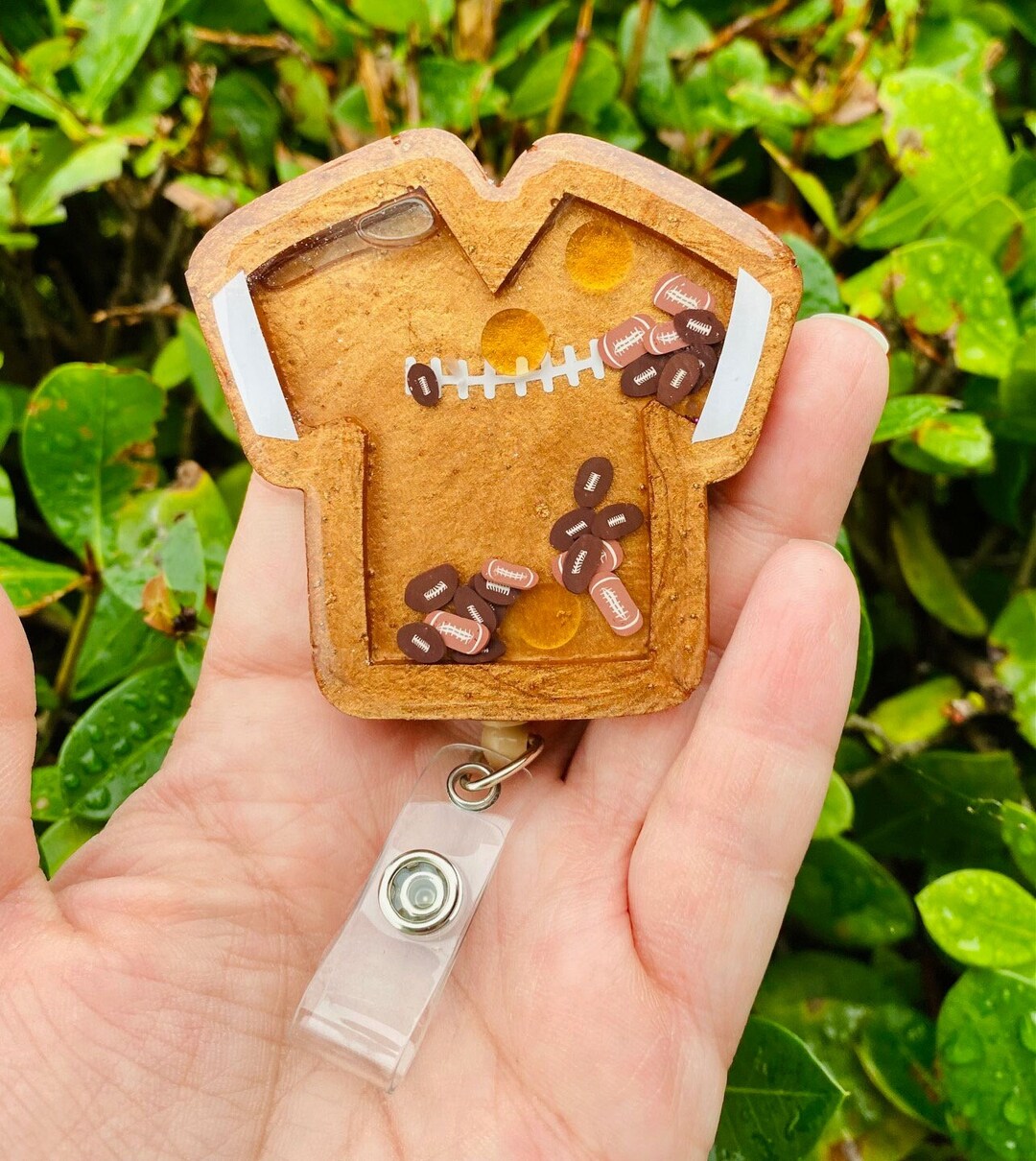 Football Jersey Shaker Badge Holder, Football Shaker Badge Reel ...