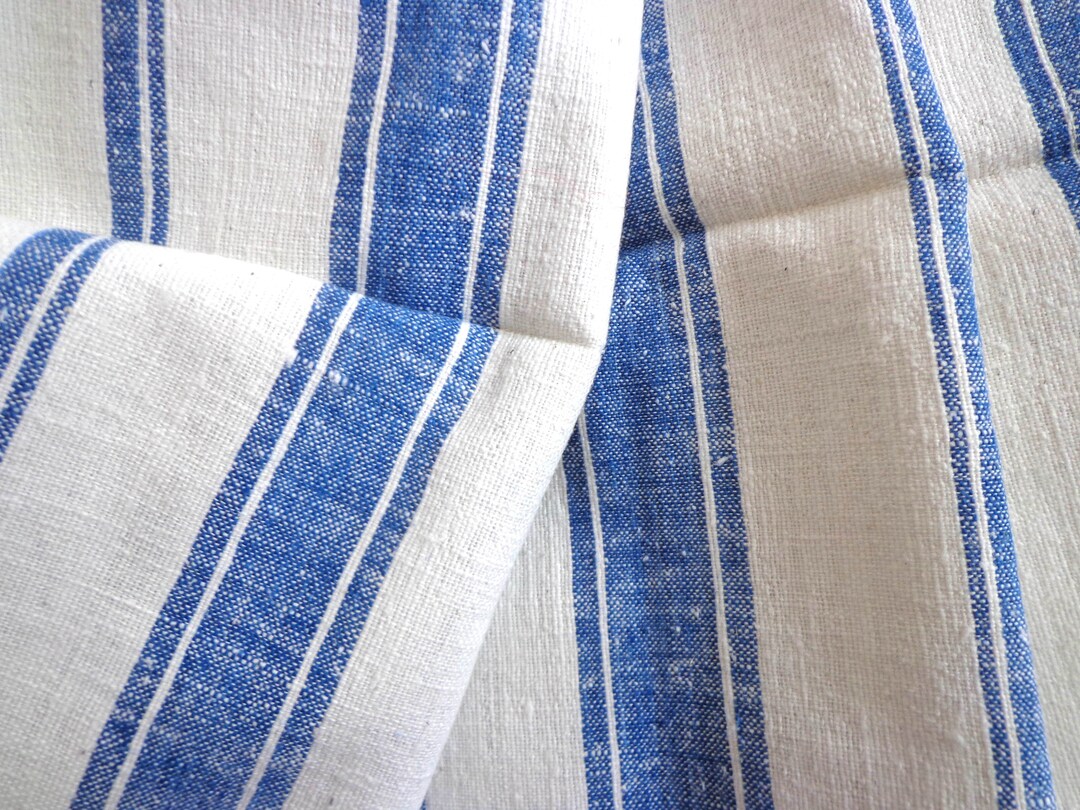 570 Cm. Vintage Hand Woven Cotton Kitchen Cloth Fabric. Ten Pieces of ...
