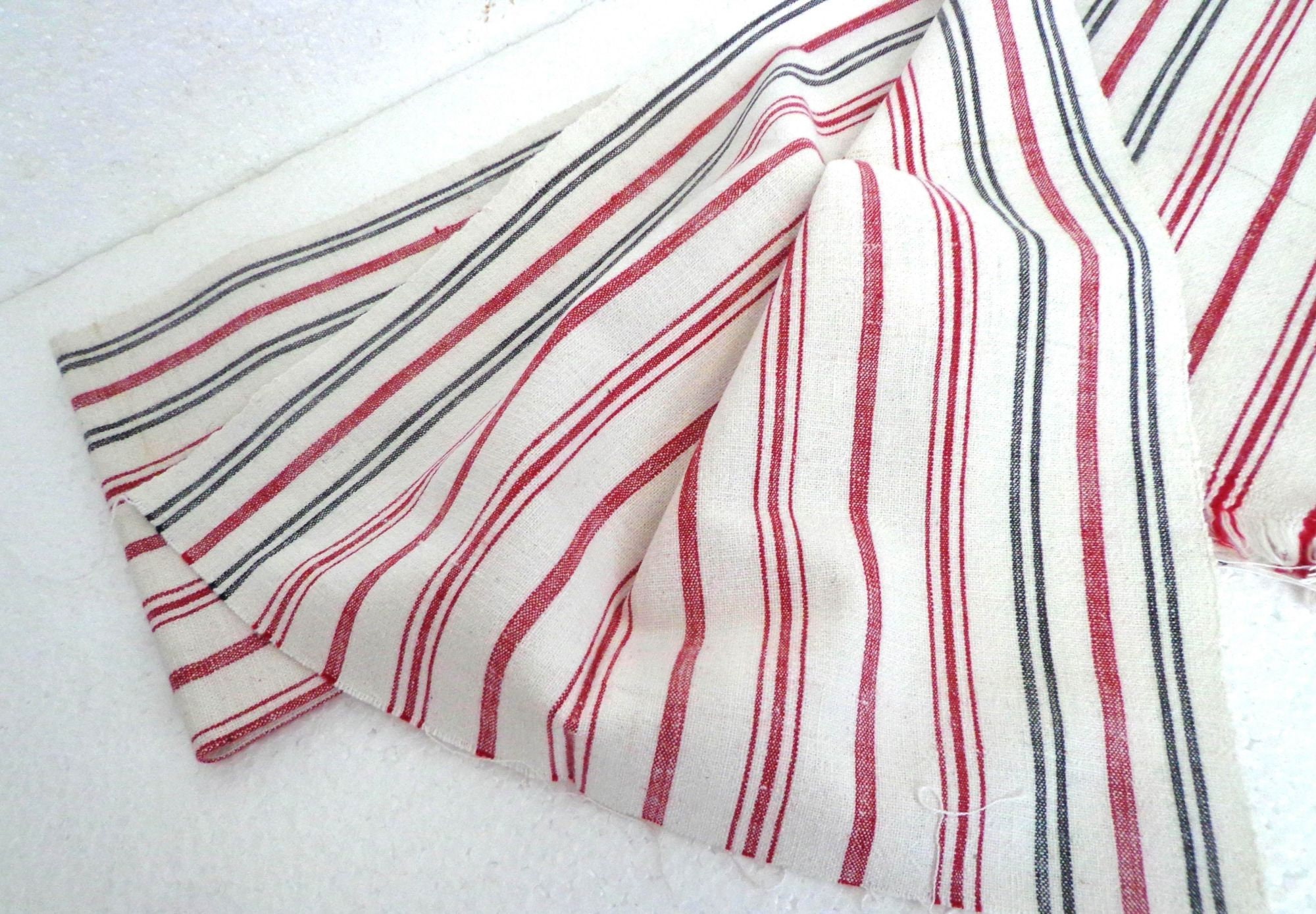 210 Cm. Vintage Hand Woven Cotton Fabric - Etsy