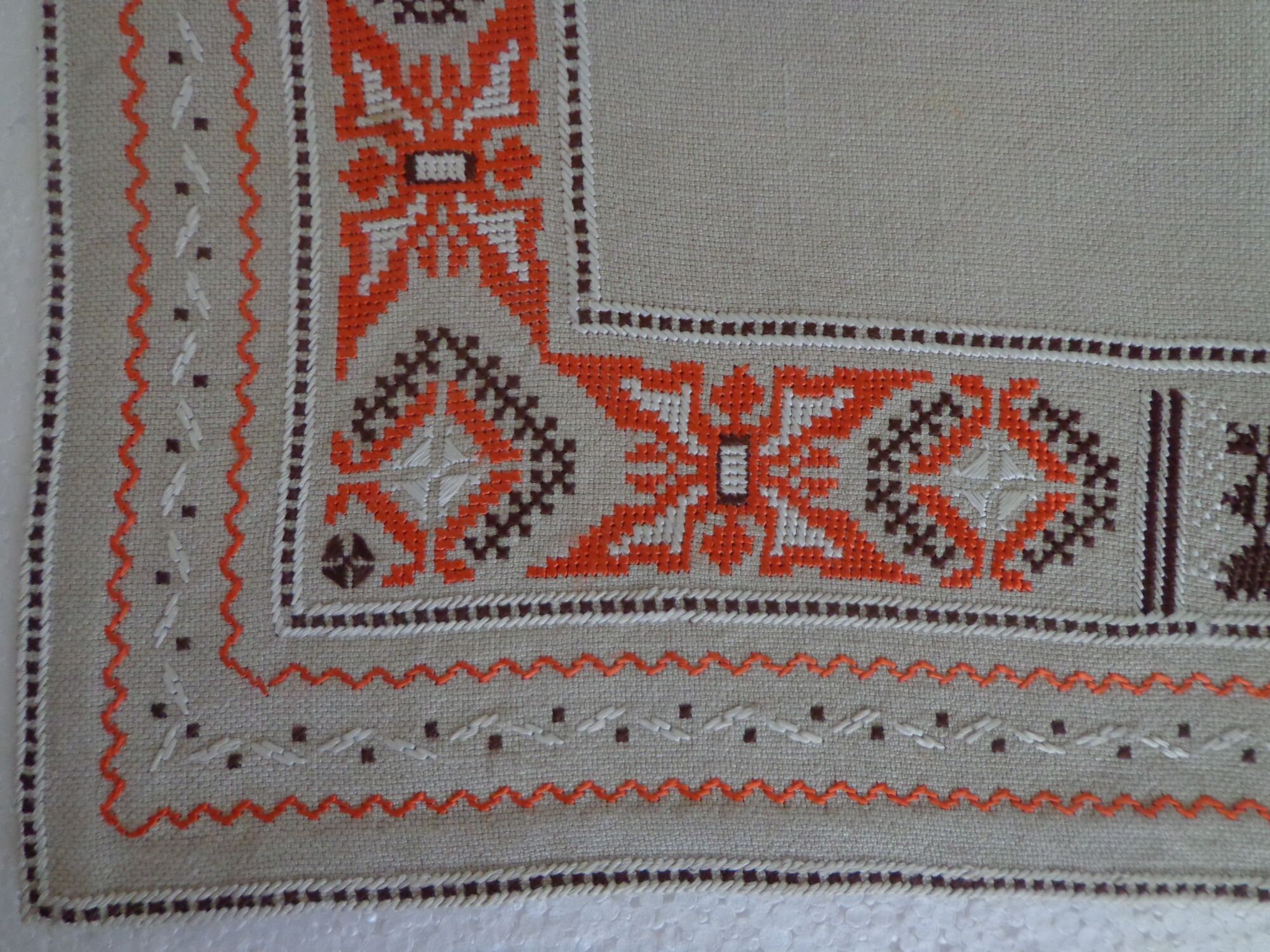 Traditional Handmade Embroidered Tablecloth Linen Tablecloth - Etsy