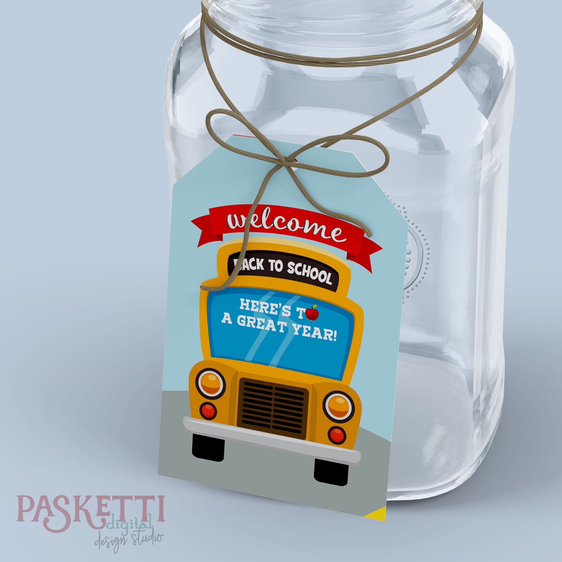 Printable Gift Tags, INSTANT DOWNLOAD : Welcome Back School Bus - Etsy