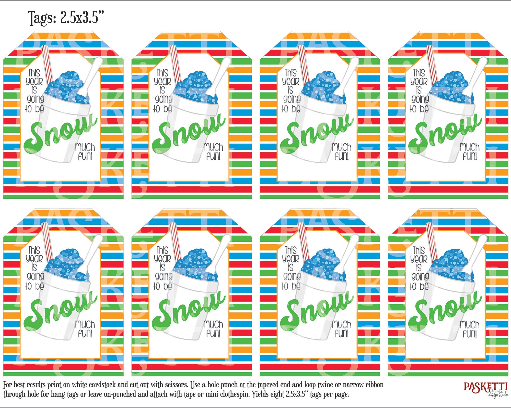 Printable SNOWBALL Gift Tags INSTANT DOWNLOAD : Meet the - Etsy 日本