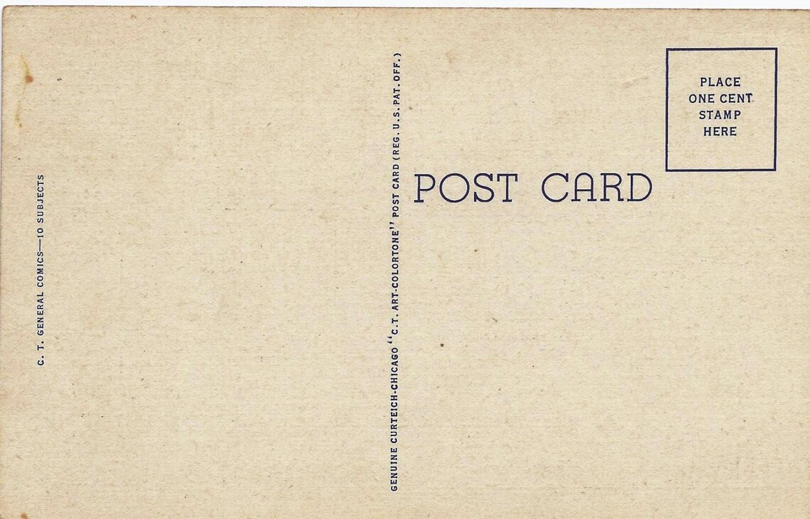 Humorous Vintage Postcard - Etsy