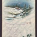 Old Vintage Christmas Greeting Postcard, 1925, Two Cent Stamp, Winter ...