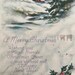 Old Vintage Christmas Greeting Postcard, 1925, Two Cent Stamp, Winter ...