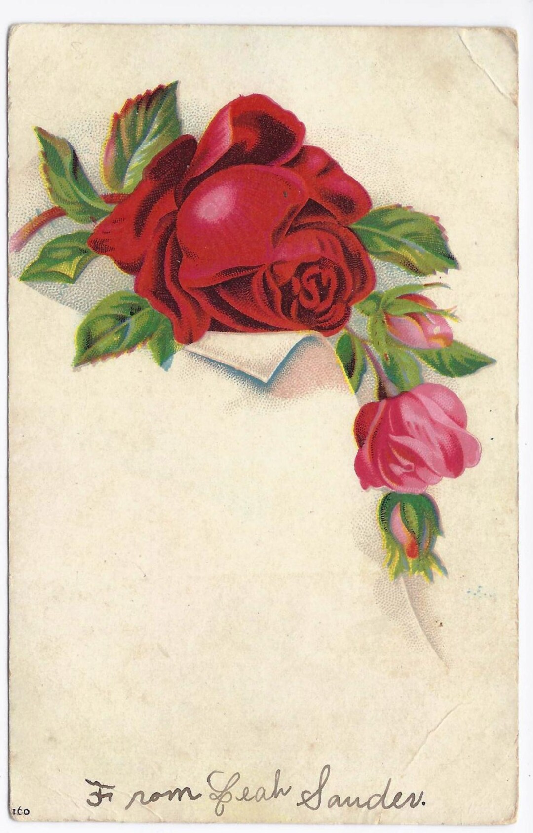 Old Vintage Postcard, Collectible, Ephemera, Red Roses - Etsy
