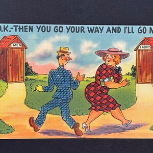 Old Humorous Vintage Postcard - Etsy