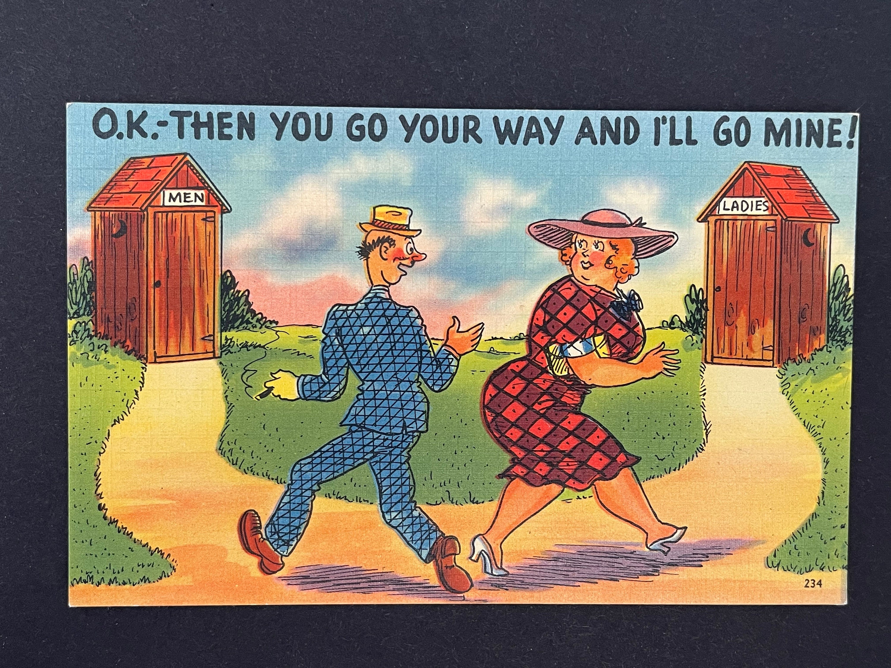 Old Humorous Vintage Postcard - Etsy
