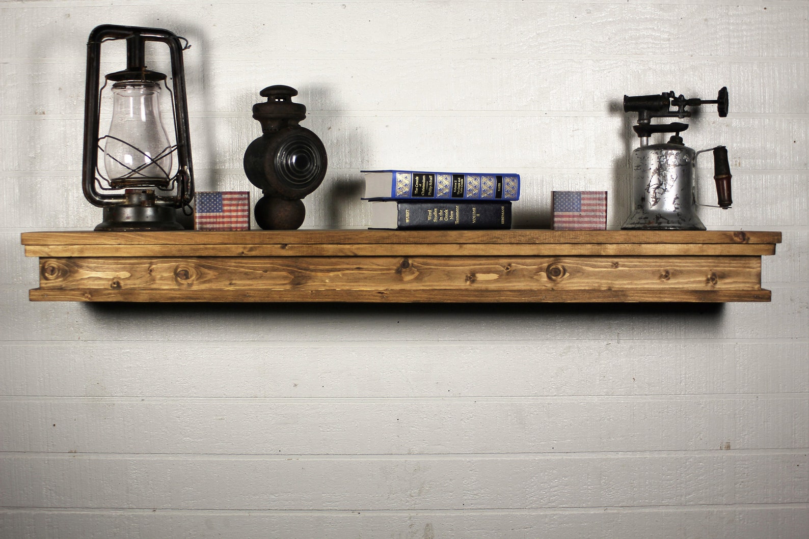 Rustic Floating Shelf With Hidden Compartment and Personalized - Etsy