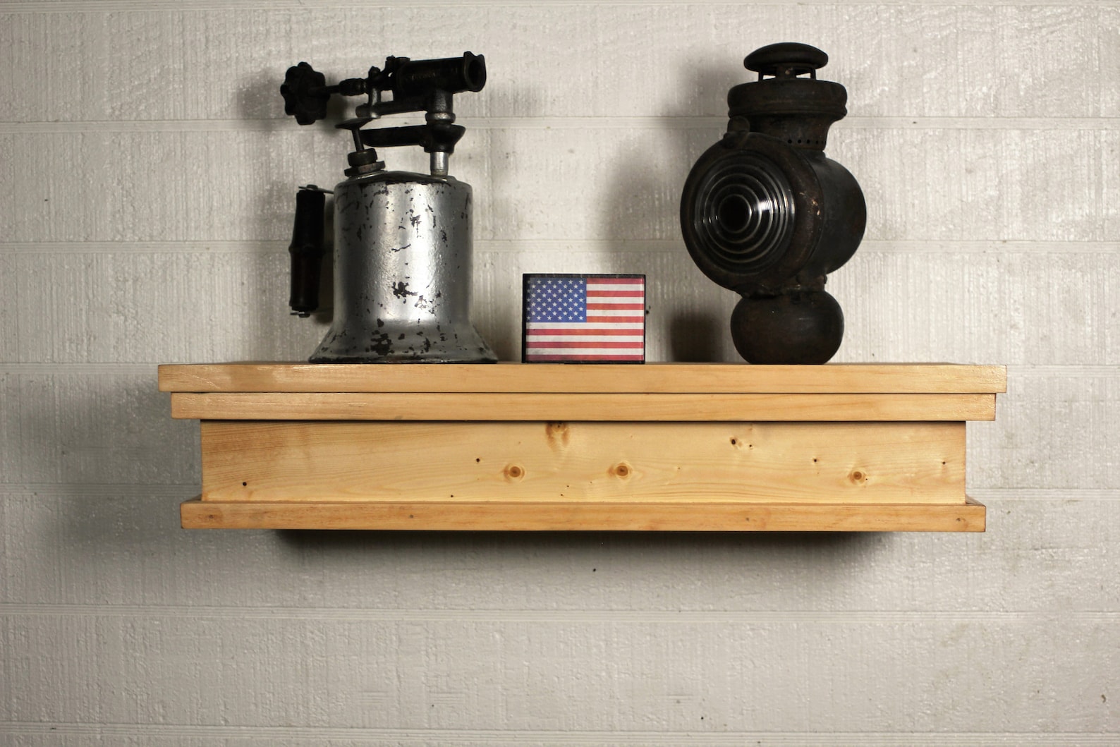 Secret Storage Shelf With Personalized Key 23 Inch Floating - Etsy