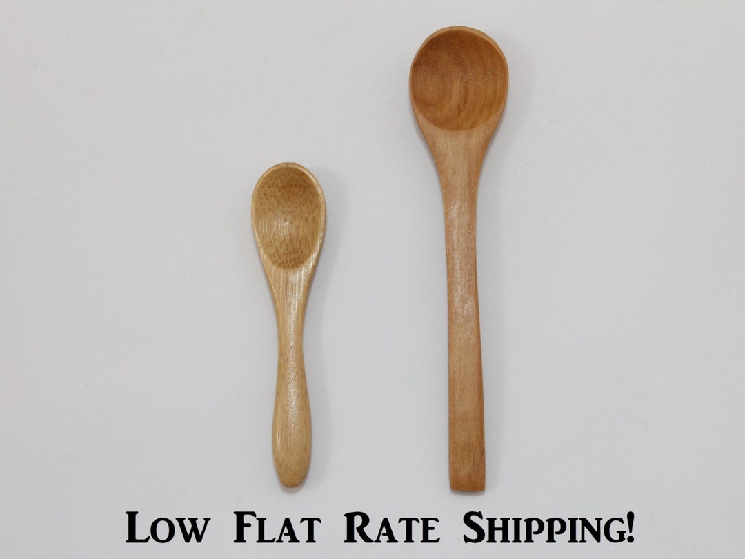 Natural Wooden Spoon Flat Rate Shipping 2 Spoons per - Etsy