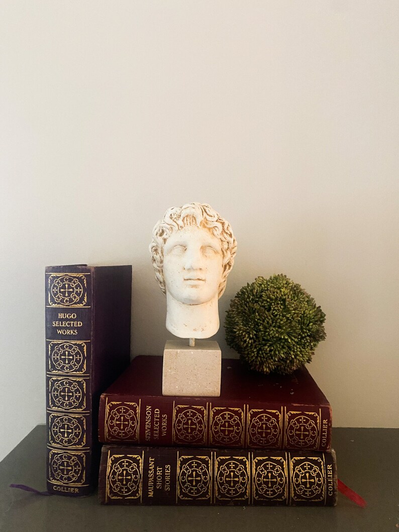 Neoclassical Small Bust of David Plaster Vintage Bust of - Etsy