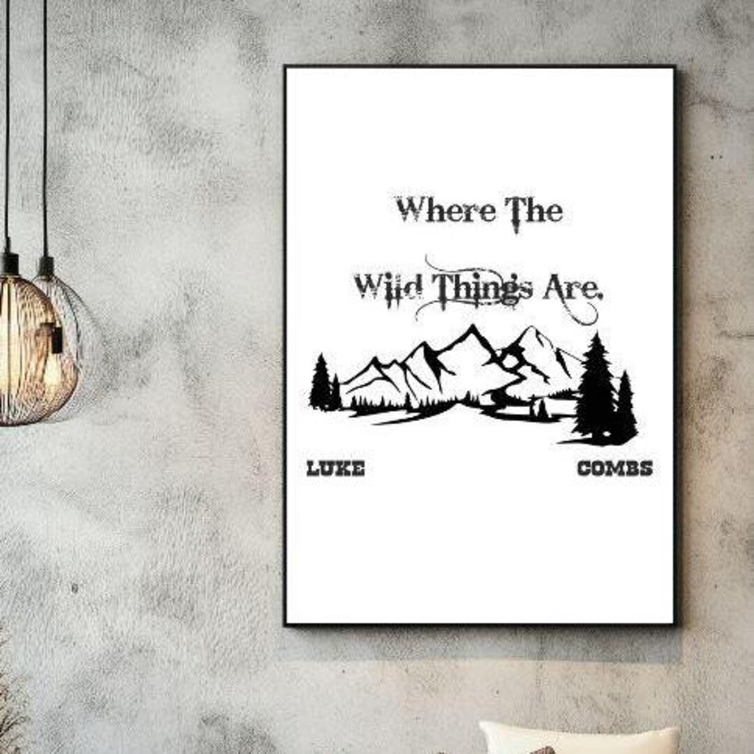 Luke Combs Poster, Digital Download Country Music Prints, Fast Car ...