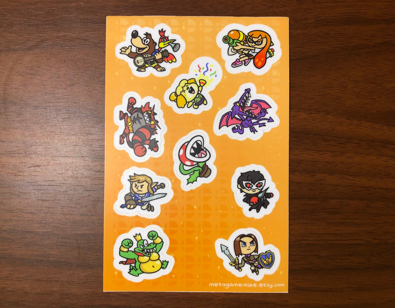 Super Smash Bros 6x4 Sticker Sheet 7 | Etsy