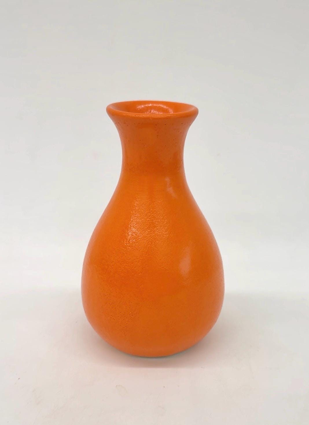 Handmade Ceramic Bright Orange Vase - Etsy