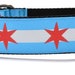 Chicago Flag Dog Collar Wide Large | Etsy