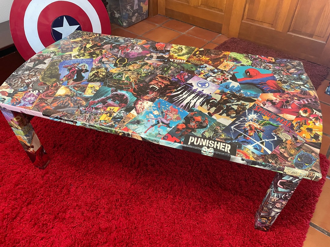 Marvel X-men Avengers Spider-man Wolverine Comic Table - Etsy