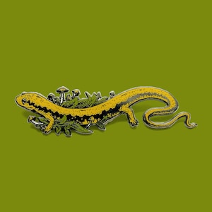 Salamander Lapel Pin / Artist Series Pin by Logan Schmitt / Lizard ...