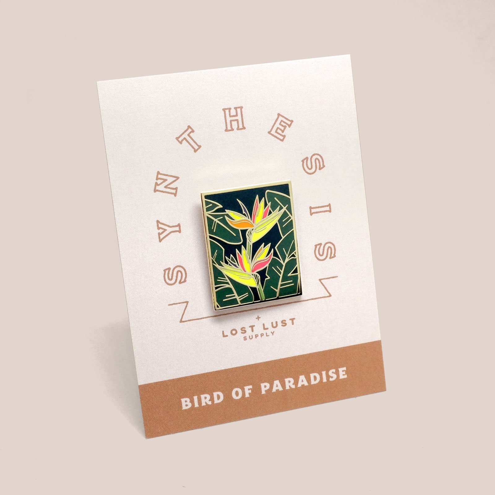 Bird of Paradise Enamel Lapel Pin Badge / Synthesis X Lost Lost Supply ...