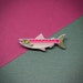Sockeye Salmon Fish Enamel Lapel Pin Badge // Gift for Fly Fisherman ...