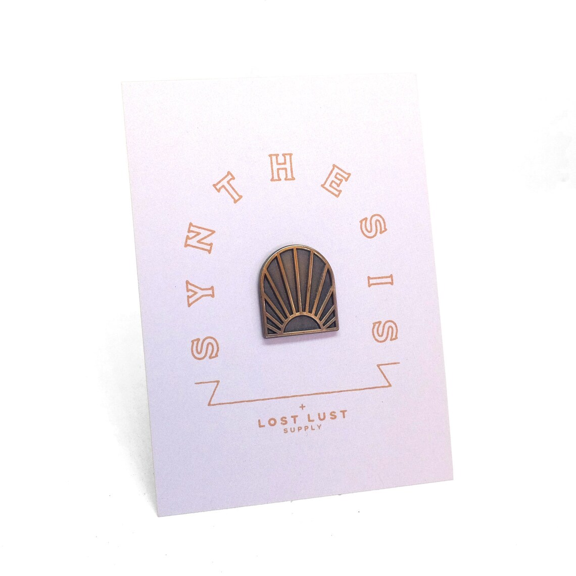 Synthesis Logo Brass Bronze Enamel Lapel Pin Badge / Sunrise - Etsy