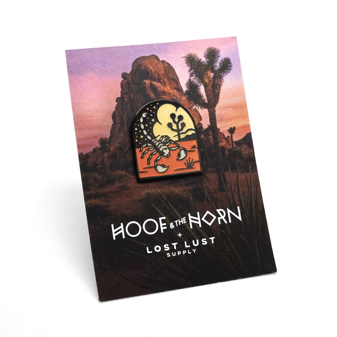 Desert Scorpion Enamel Lapel Pin Badge // Hoof and the Horn // Joshua ...
