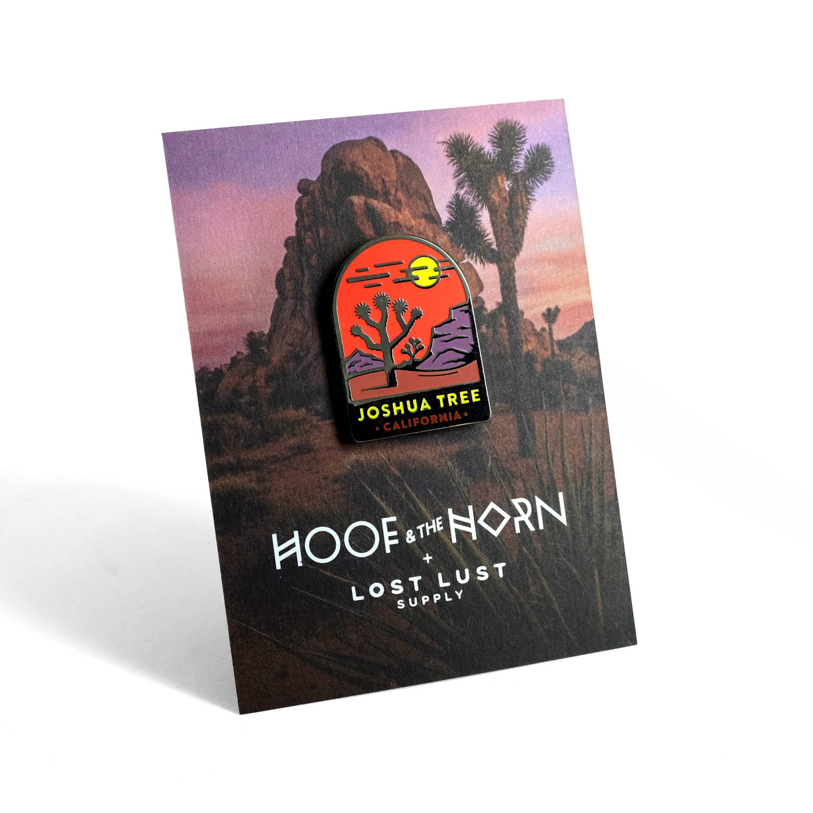 Joshua Tree Enamel Lapel Pin Badge // Hoof and the Horn Collaboration ...