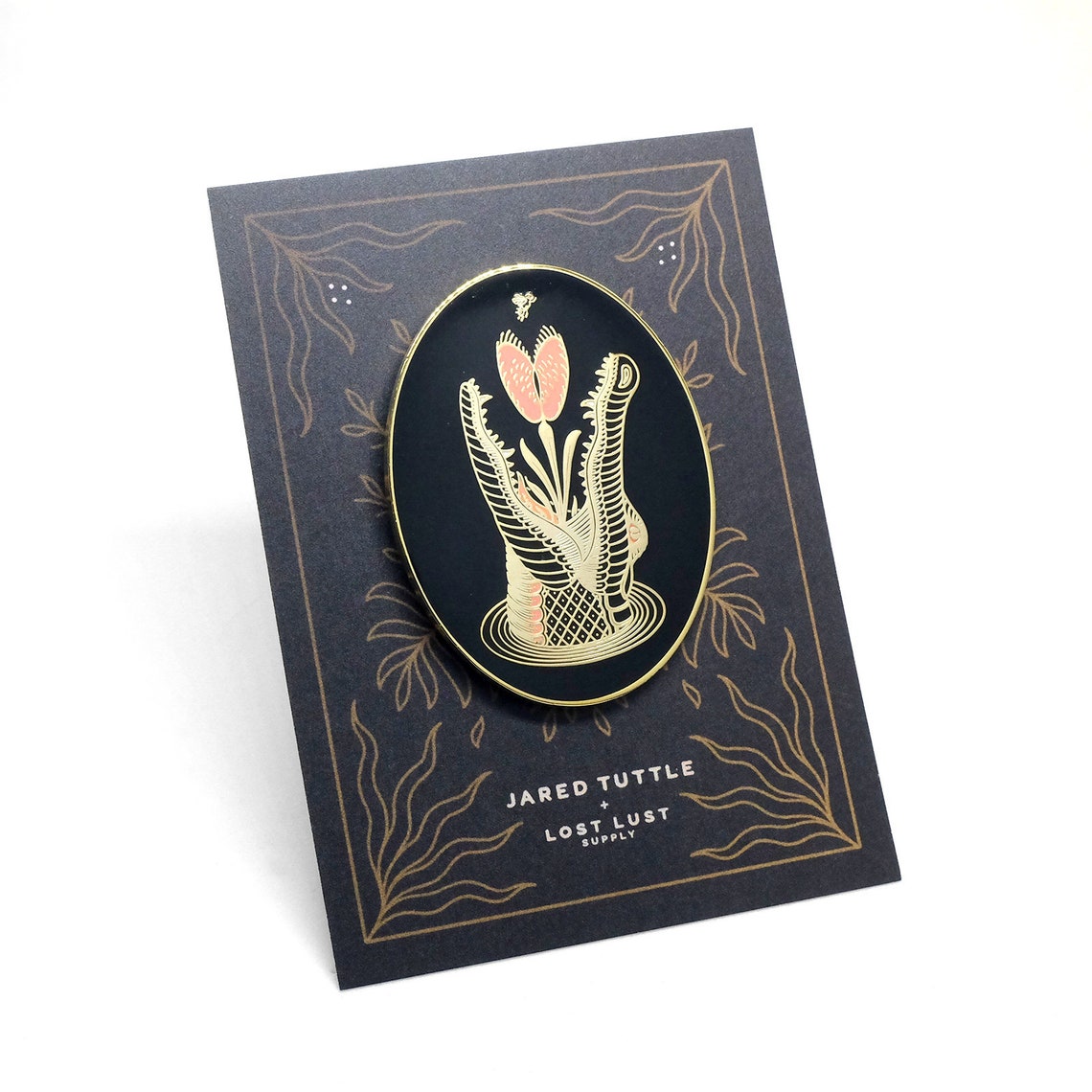 Alligator Venus Fly Trap Enamel Lapel Pin / Artist Series Pin - Etsy