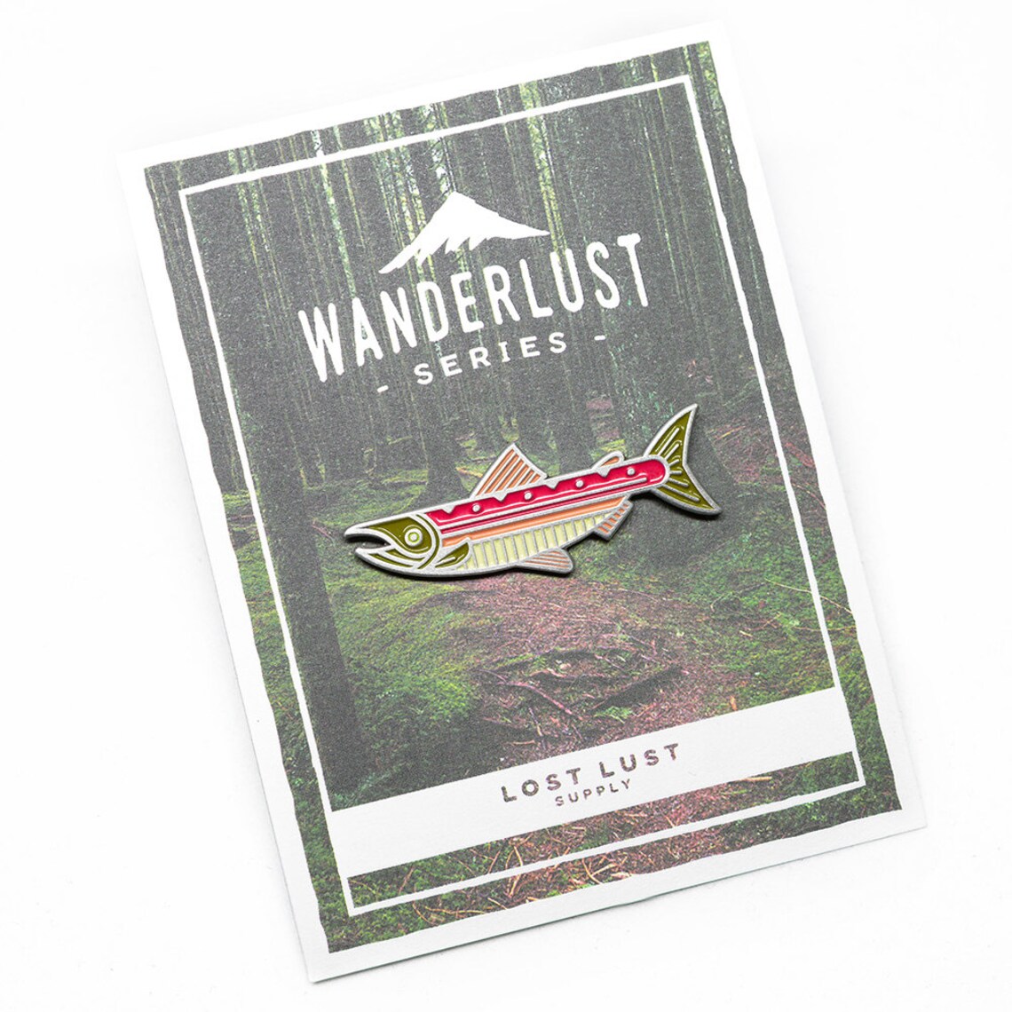 Sockeye Salmon Fish Enamel Lapel Pin Badge // Gift for Fly - Etsy