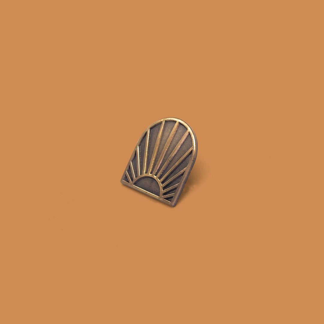Synthesis Logo Brass Bronze Enamel Lapel Pin Badge / Sunrise Sunset ...