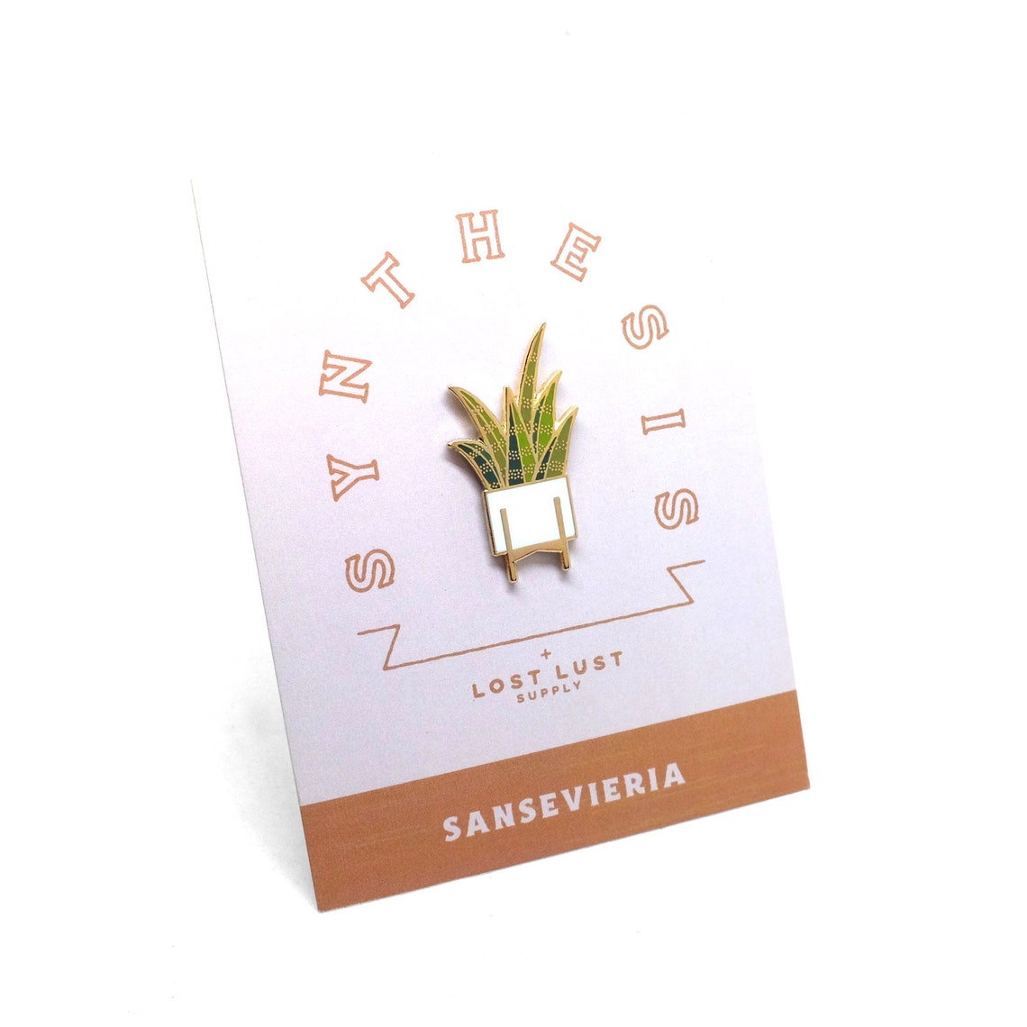 Sansevieria Snake Plant Enamel Lapel Pin Badge / Synthesis | Etsy