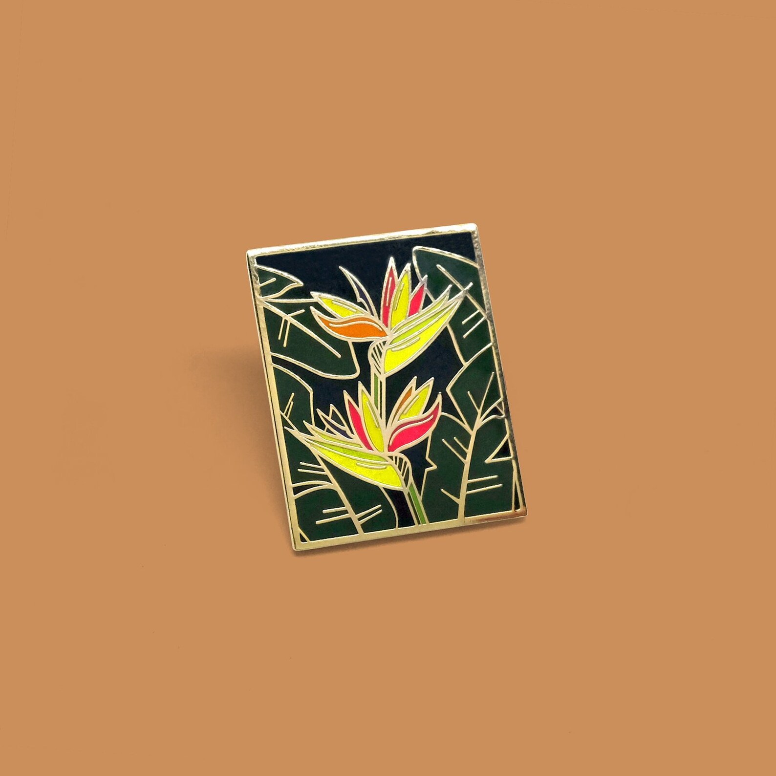 Bird of Paradise Enamel Lapel Pin Badge / Synthesis X Lost Lost Supply ...