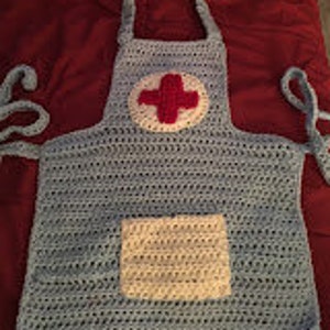 Crochet Medical Collection PDF Patterns, Apron, Doctor, Nurse, Digital ...