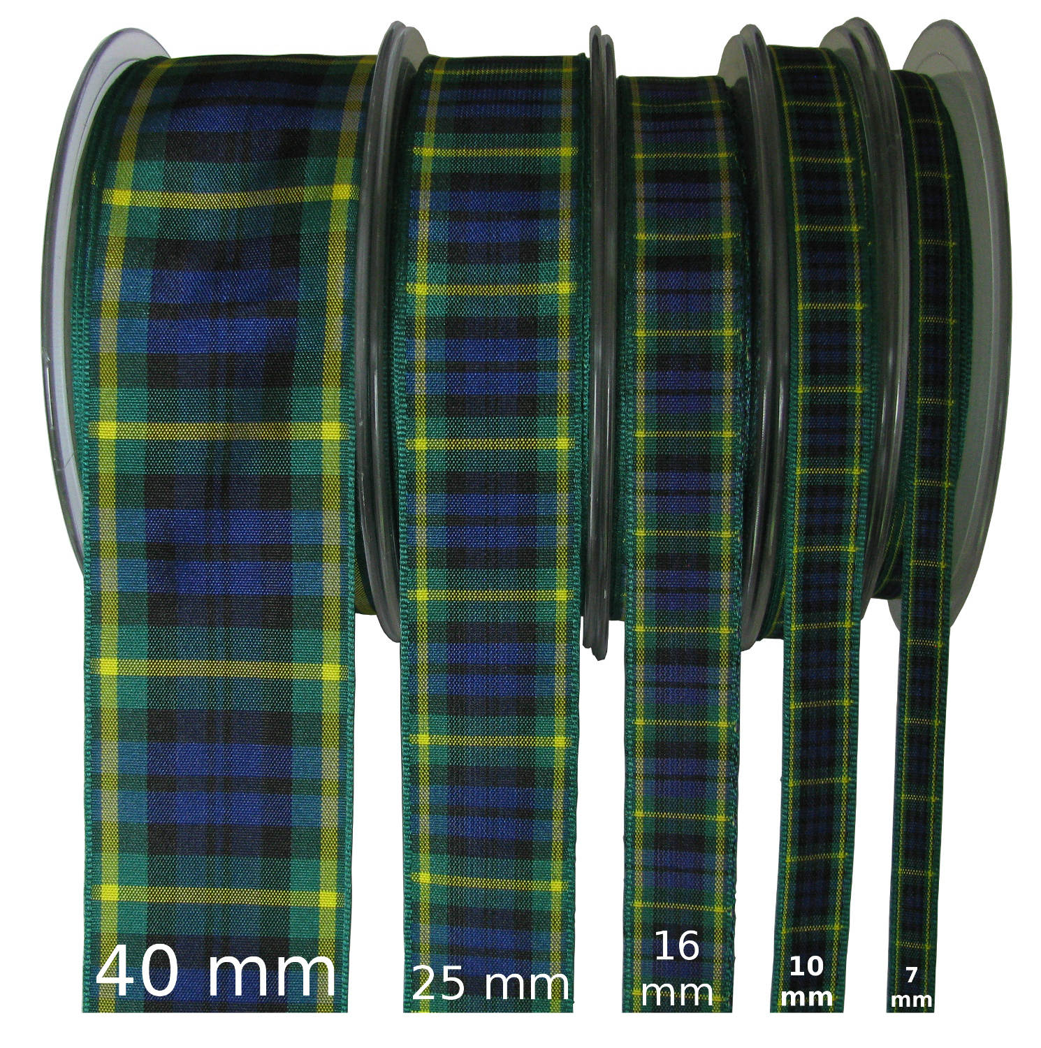 Gordon Tartan Ribbon CUT LENGTHS. 7 10 16 25 & 40mm | Etsy