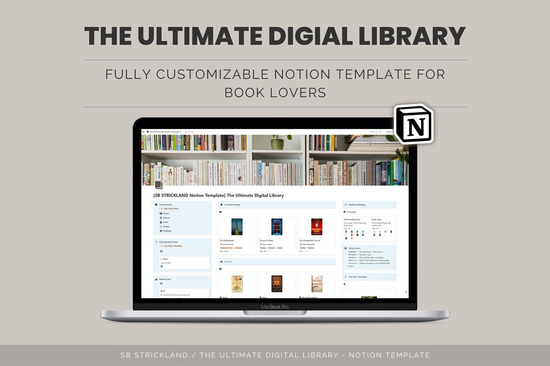 The Ultimate Digital Library - Notion Template - Etsy