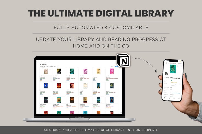 The Ultimate Digital Library - Notion Template - Etsy
