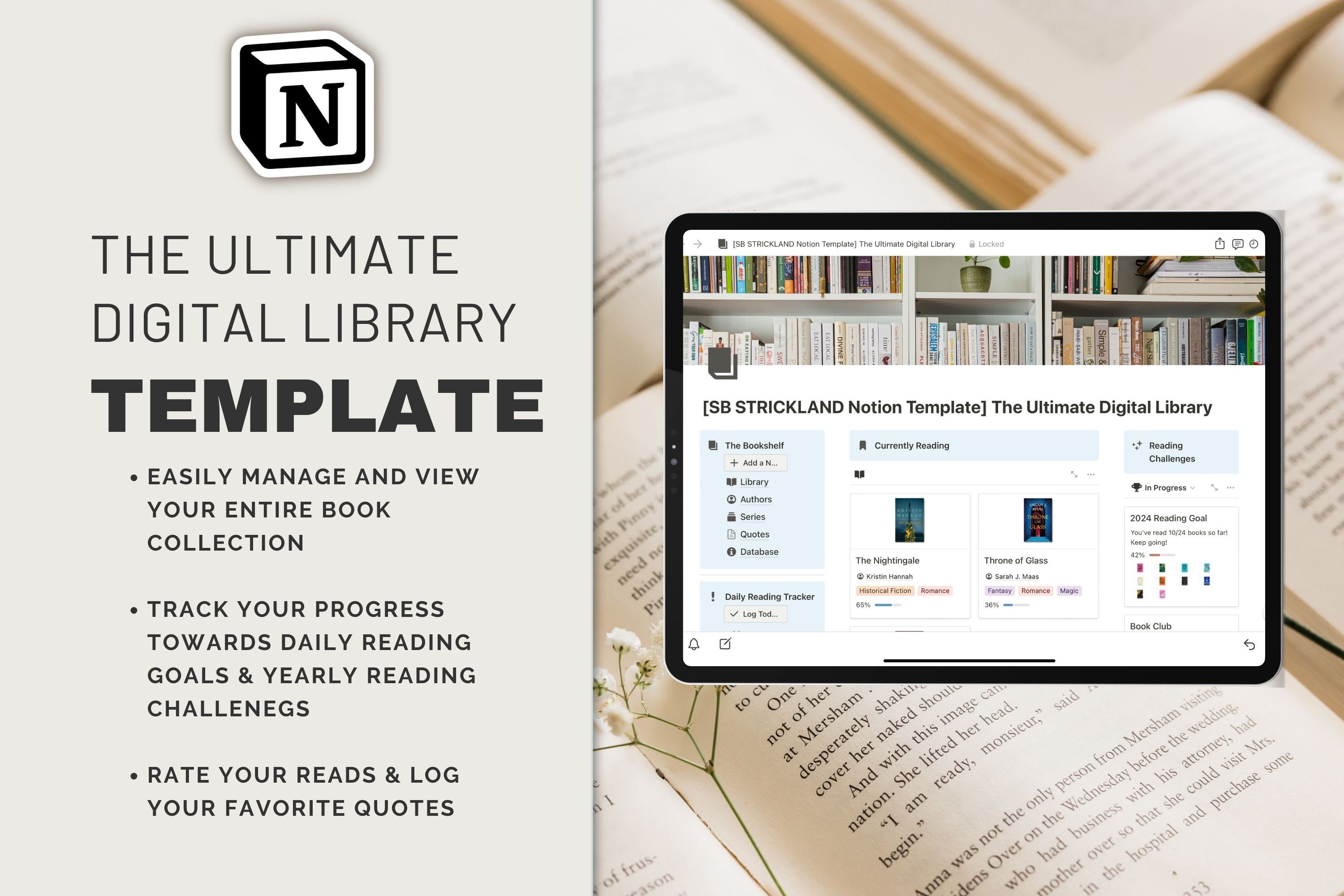 The Ultimate Digital Library - Notion Template - Etsy