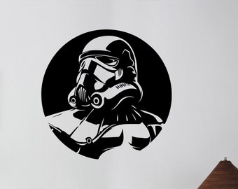 Stormtrooper Vinyl Decal Star Wars Wall Sticker Soldier Art | Etsy