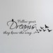 Follow Your Dreams Wall Decal Vinyl Sticker Inspirational Quote ...