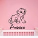 Baby Simba Custom Name Wall Decal the Lion King Personalized - Etsy