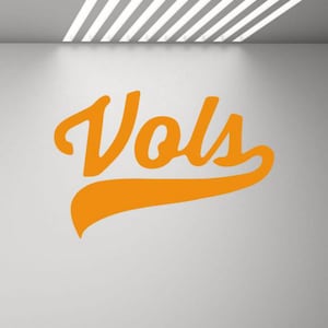 Vols Wall Decal Vinyl Sticker Quote Wall Art Fan Gift Decor Poster Sign ...