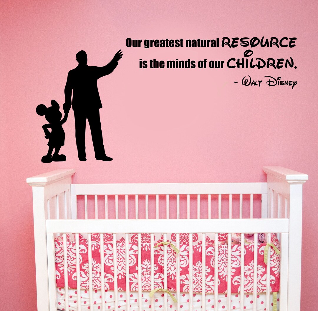 Walt Disney Quote Decal Mickey Mouse Sticker Vinyl Lettering ...