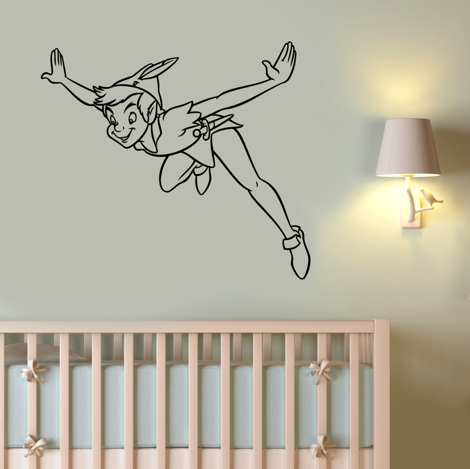Peter Pan Vinyl Decal Wall Sticker Disney Art Neverland Decorations for ...