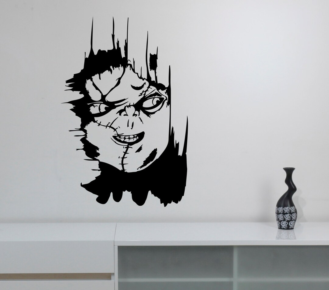 Chucky Child's Play Wall Sticker Removable Vinyl Decal Good Guy Movie ...