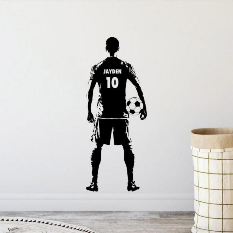 Soccer Player Wall Stickers - Etsy
