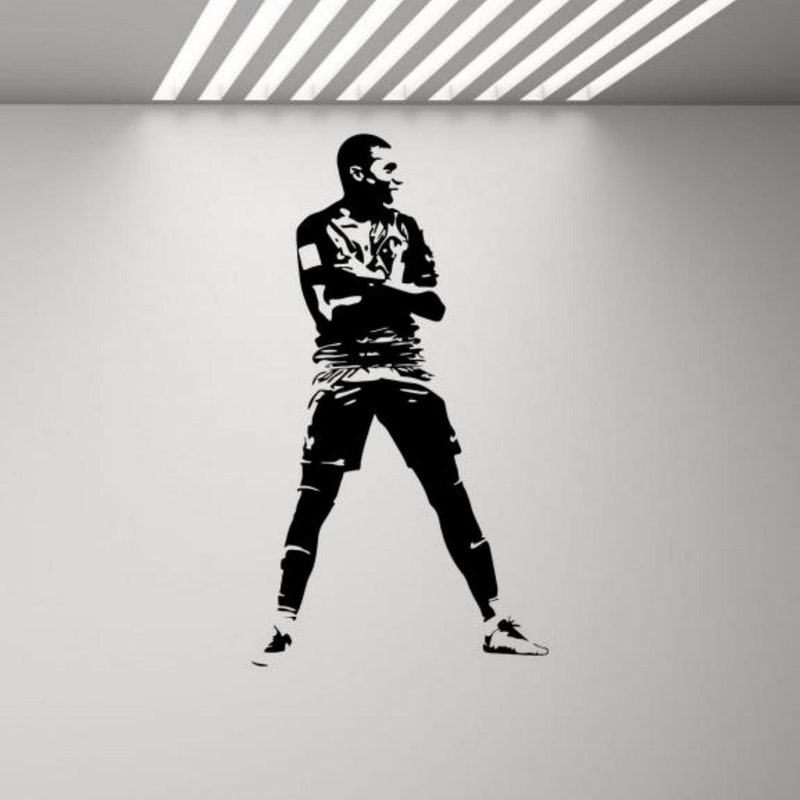 Blue Soccer Wall Decal - Etsy