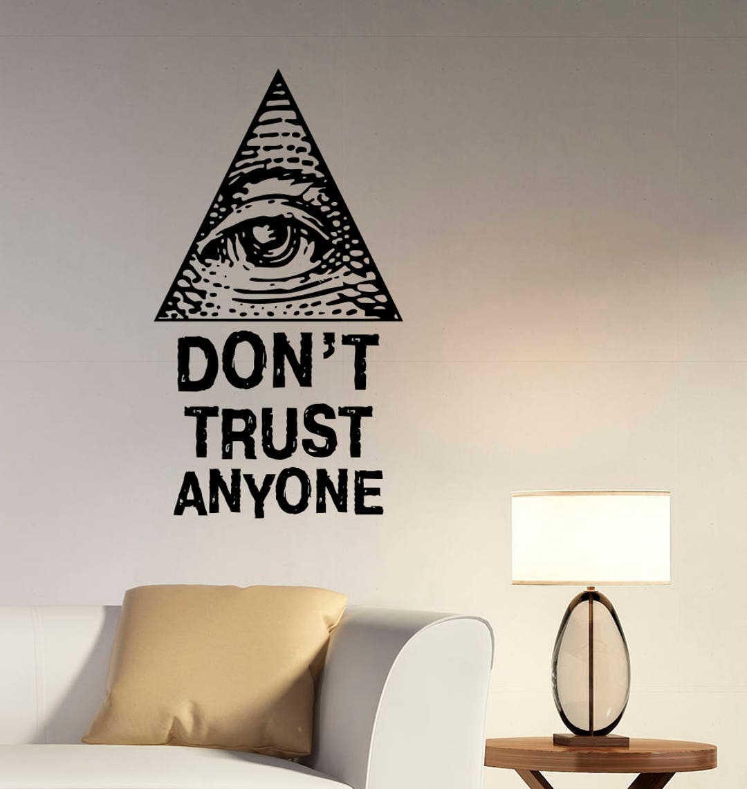 Illuminati Symbol Wall Sticker All Seeing Eye Sign Vinyl Decal - Etsy